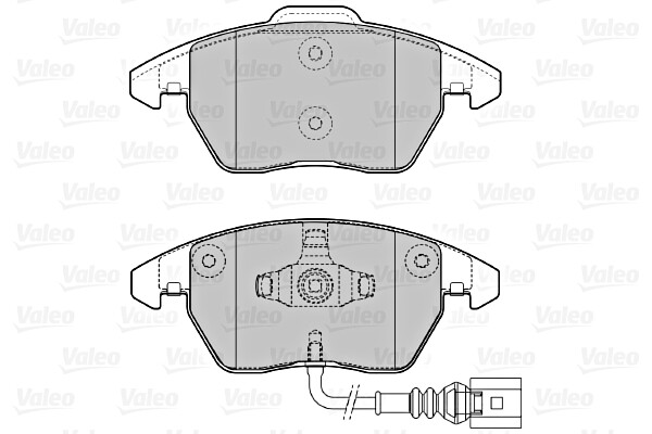 VALEO Disc Brake Pad Set Front For VW SKODA SEAT AUDI SPYKER Beetle V ...