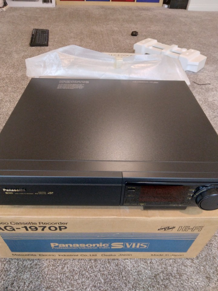 *NEW* Panasonic AG-1970P AG-1970 6-Head Hi-Fi Editing Super S-VHS VCR ...