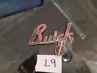 VINTAGE 1937 BUICK 8 ENAMEL EMBLEM OEM | eBay