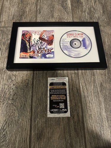 GEORGE CLINTON SIGNED FRAMED CD JSA COA AUTOGRAPHED PARLIAMENT FUNK ...