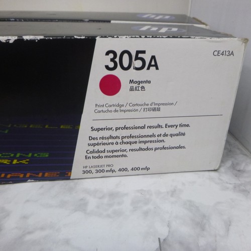 Genuine HP 305A Magenta CE413A Toner Cartridges New OPEN BOX SEALED BAG ...