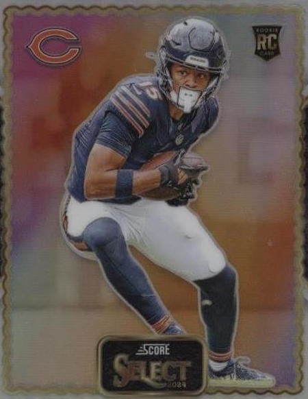 2024 Panini Select - Score Select Throwback Rome Odunze #18 Silver ...