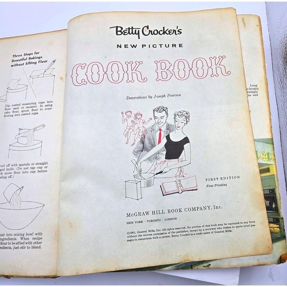 1961 Betty Crocker Picture Cook Book 1st Ed 1st Print Hardcover ...