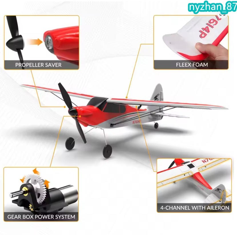 USA Volantex Sport Cub RC Airplane 2.4G 4CH Remote 6Axis Gyro Stunt EPP ...