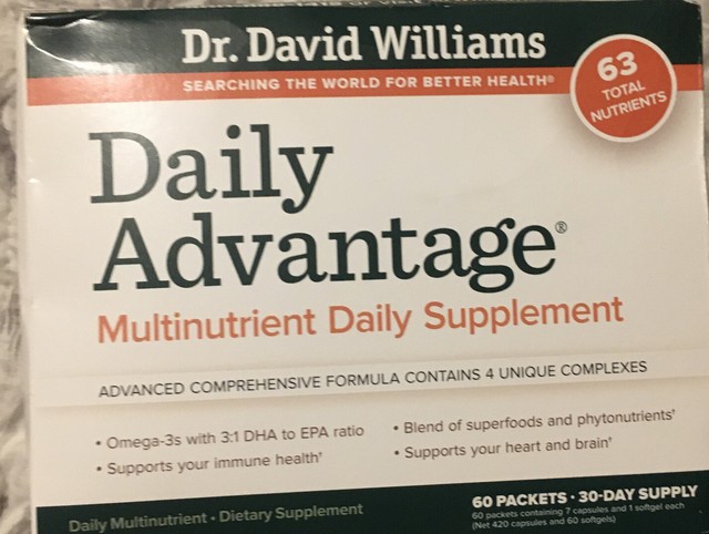 Daily Advantage Supplement Dr David Williams Multivitamin 60 Packets ...