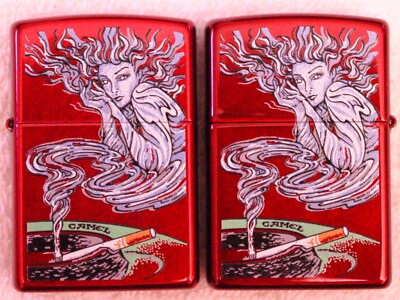 Camel Genie - Candy Apple Red Finish - 2-sided graphics - Zippo 2020 ...
