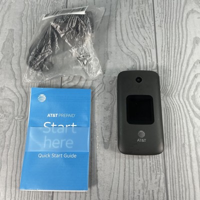 Alcatel SMARTFLIP 4052R 4G LTE Flip Cell Phone Black AT&T PrePaid ...