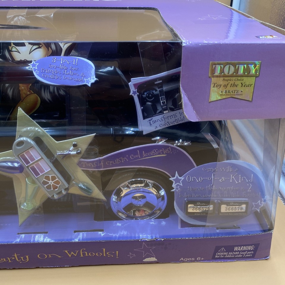 BRATZ Limo FORMAL FUNK F.M. IT'S A PARTY ON WHEELS LIMOUSINE CAR RARE ...