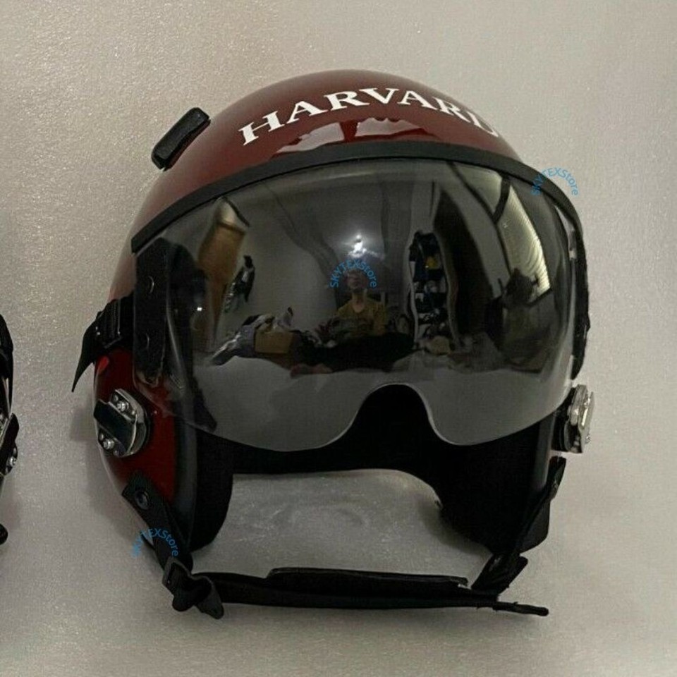 Hgu-55 TOP GUN MAVERICK "HARVARD" Fighter Pilot Helmet + BADGES | eBay