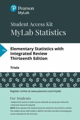 Elementary Statistics -- MyLab Statistics with Pearson eText by Triola ...