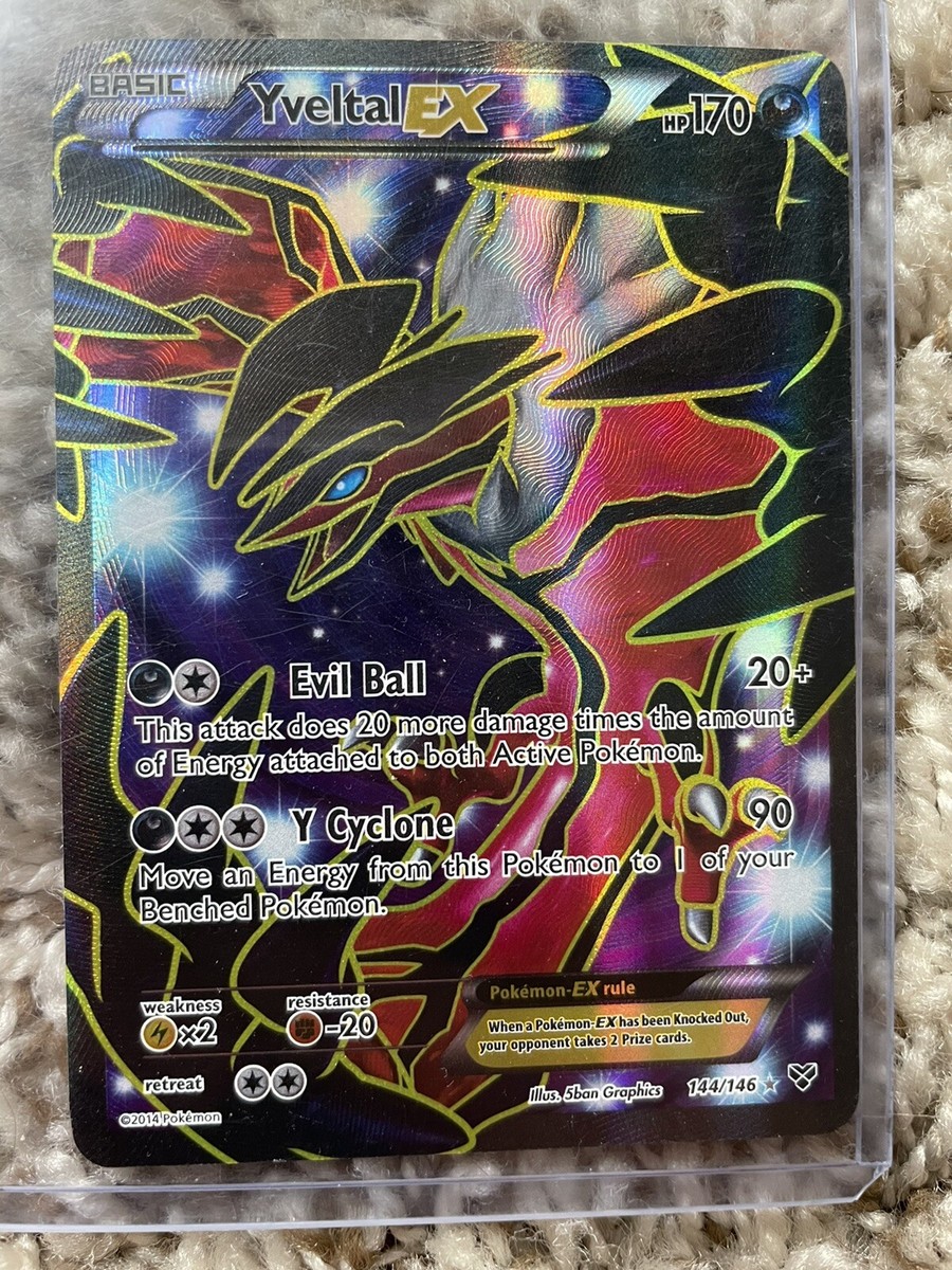 Yveltal Ex 79146 Xy Base Set Holo Ultra Rare Pokemon Card Yveltal EX