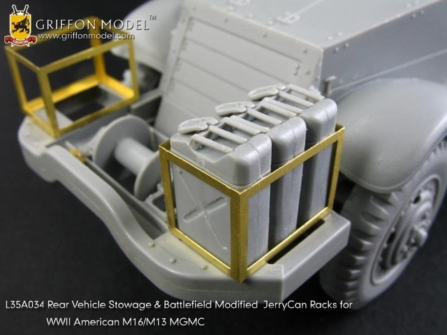 Griffon L35A034 1/35 Rear Stowage & Modified Jerry Can Racks for M16 ...