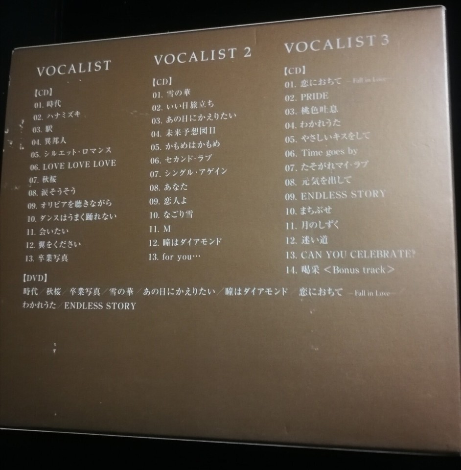 70 s 90 s Specialty CD Shop Hideaki Tokunaga Beautiful VOCALIST BOX 3CD 2024 | eBay