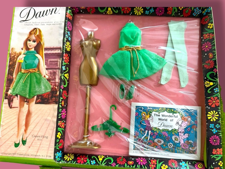 1969 Original Topper Dawn Doll Outfits NRFB MOD Big Lot Of 5!! | eBay