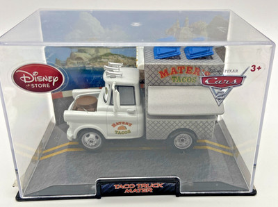 Disney Store - Cars 2 - Taco Truck Mater - New in Box 1:43 Die Cast | eBay
