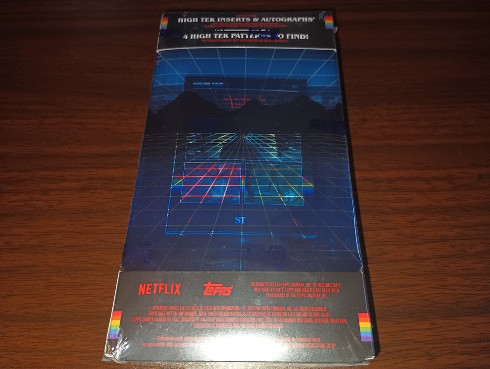 2025 Topps High Tek Netflix Stranger Things Sealed Hobby Box 1 Pack 8 ...
