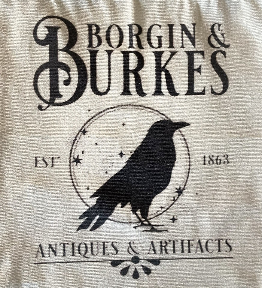 Borgin And Burkes Printed Canvas Tote Bag Shopping Shoulder Bag 15 ...