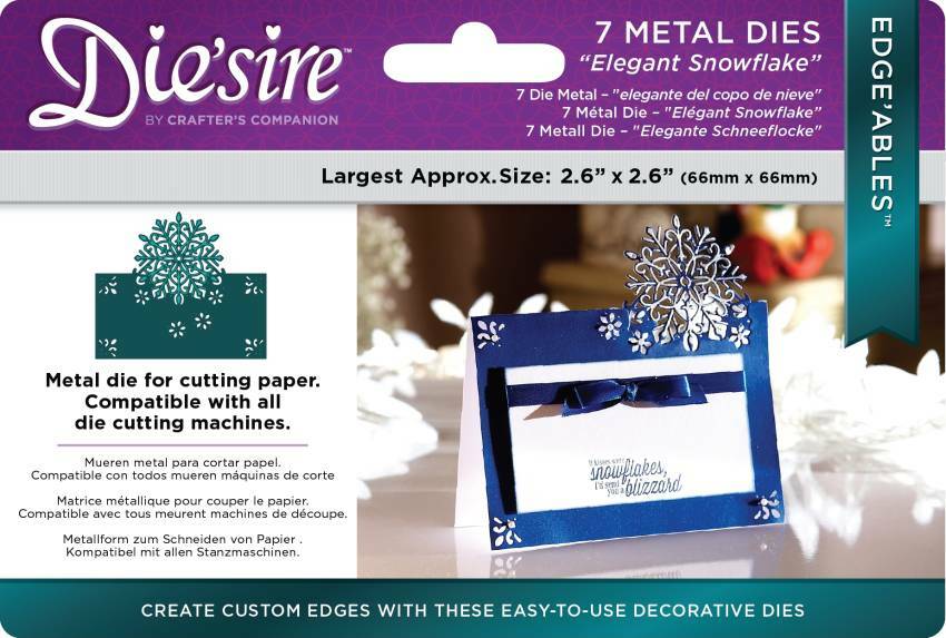 Die'sire Edge'ables Series of Thin Metal Dies + Die Sets by Crafter's ...