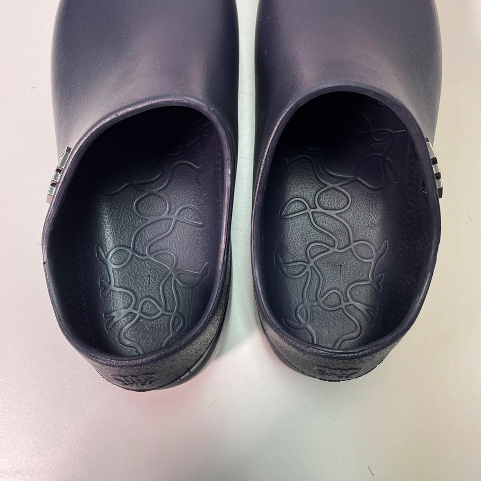 Womens 8 STICO Navy Chef Kitchen Slip Resistant Rubber Occupational ...
