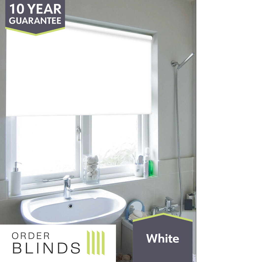 Waterproof Bathroom Roller Blinds PVC Fabric Blinds Made to Measure in ...