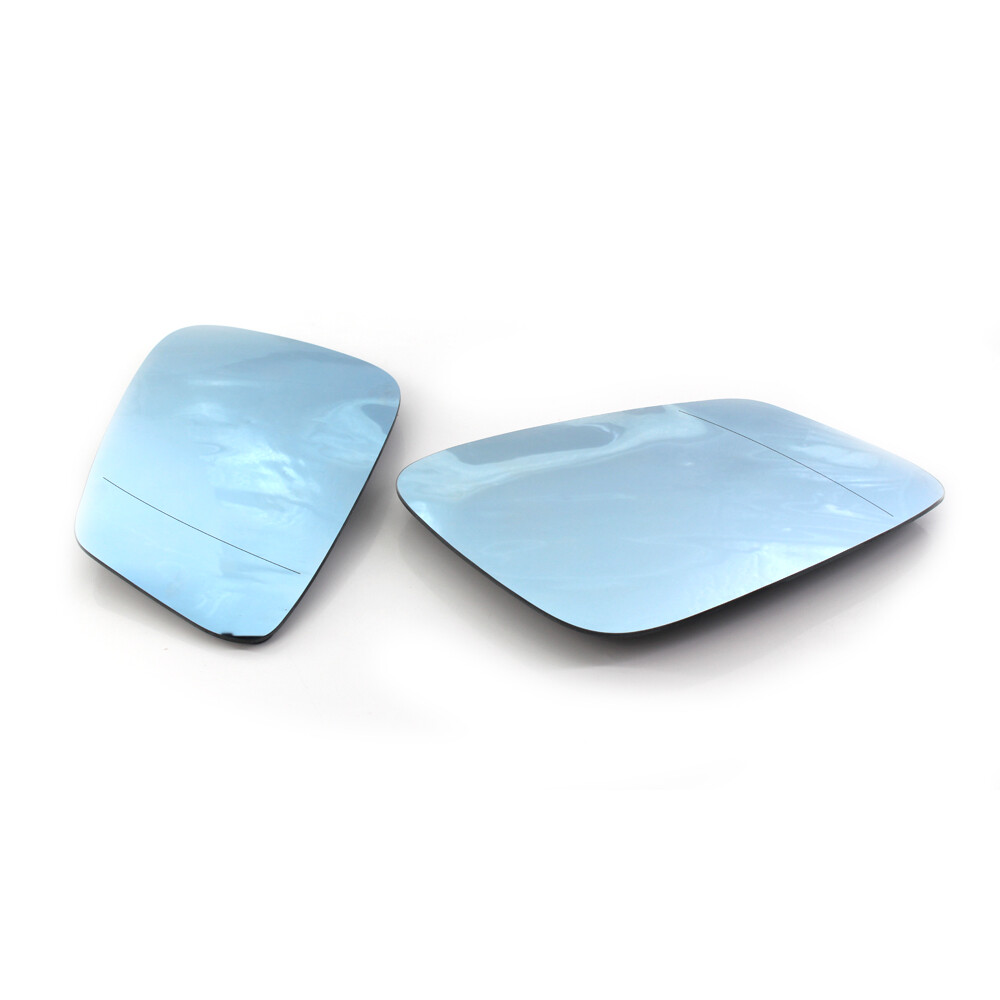 2X For BMW F10 F11 10-16 E60 F12 Blue Heated Side Wing Mirror Glass ...