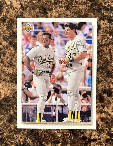 Rickey Henderson/Jose Canseco 1992 Upper Deck #640 Diamond Skills ...