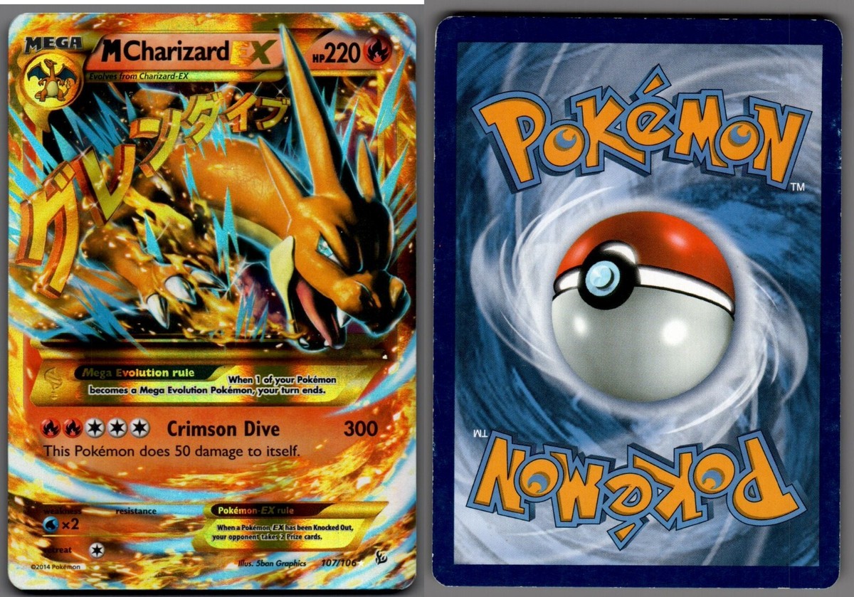 Pokemon X Og Y Mega Evolution Charizard Kort