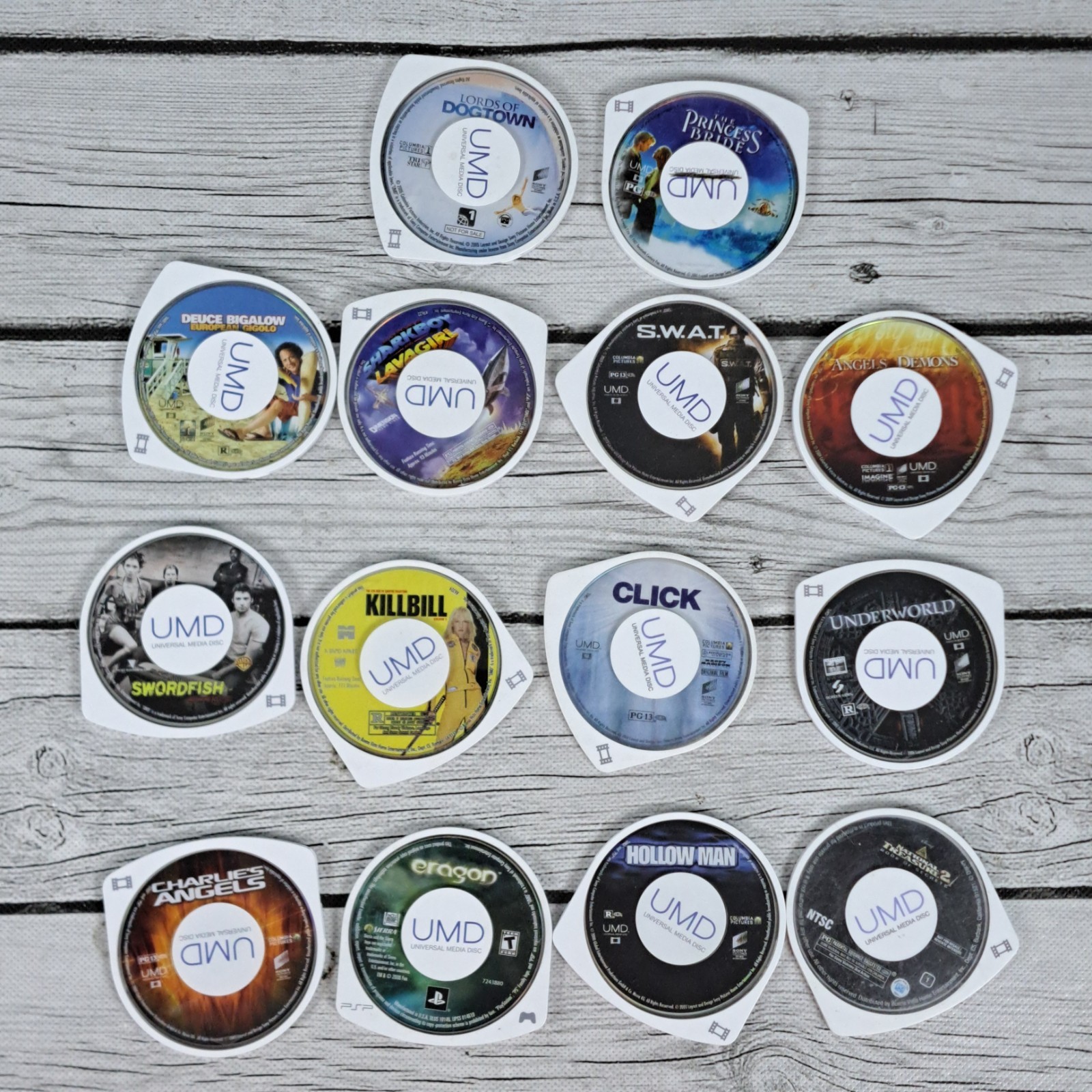 Sony PSP UMD Movies Lot of 14 Action Thriller Comedy UMD Video Discs Only