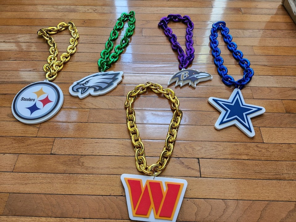 BALTIMORE RAVENS BIG CHAIN NECKLACE WITH FOAM LOGO NFL LICENSED | eBay