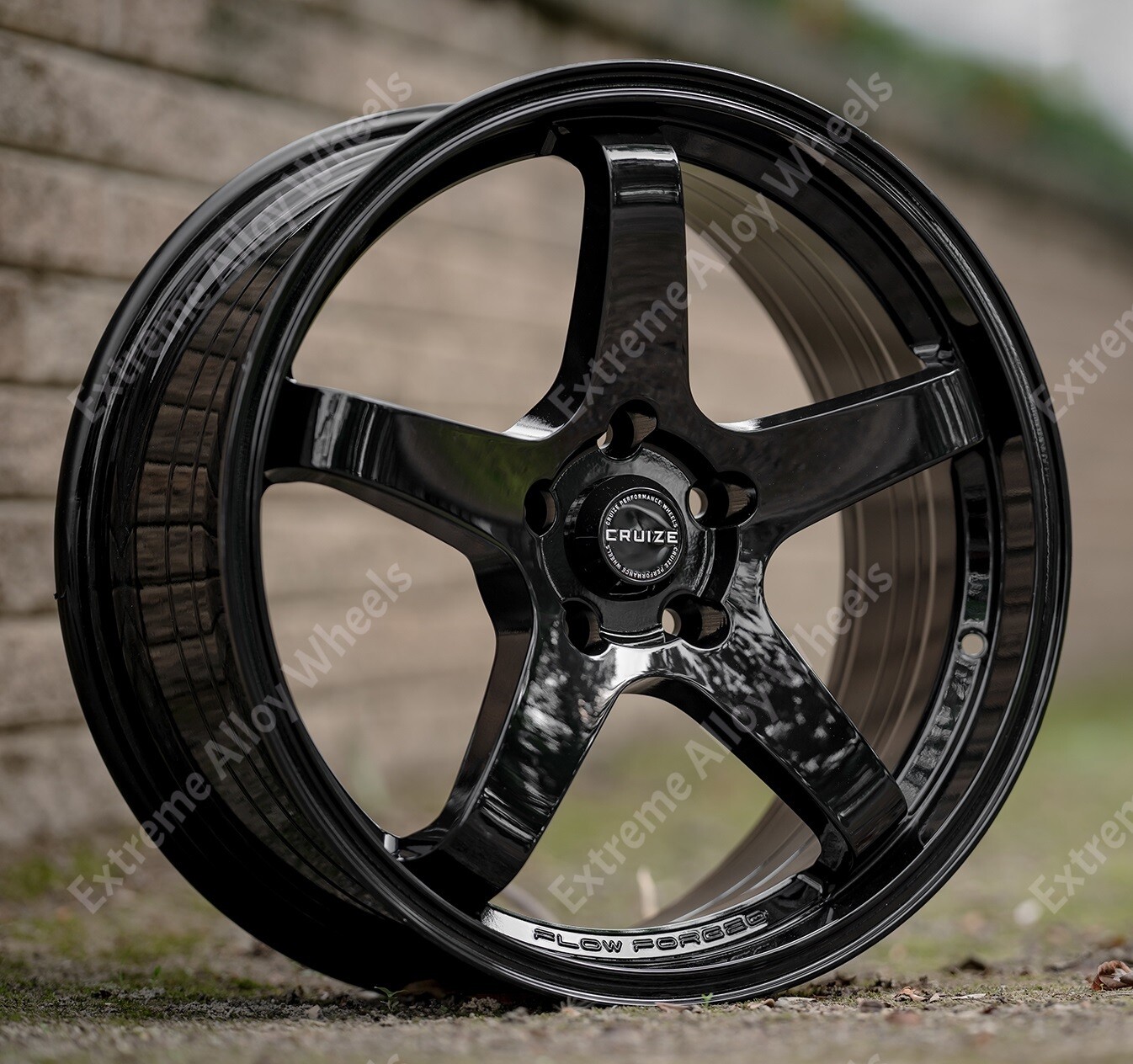 18" Black GTR Alloy Wheels Fit Audi 80 90 100 Alfa Romeo Berlina Spyder ...