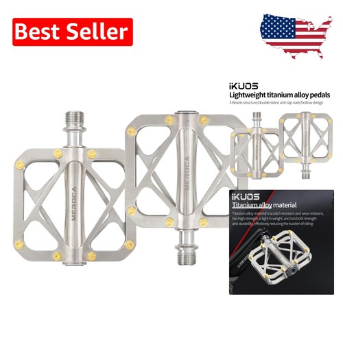 Easy Install Titanium Bike Pedals with Anti-Skid Feature - Perfect for Cyclists | eBay