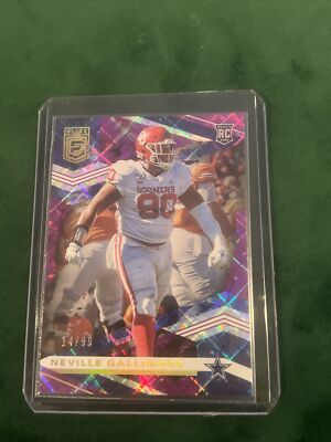 2020 Donruss Elite Football Neville Gallimore Rookie Card 14/99 Cowboys ...