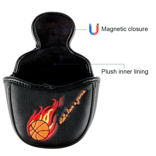 1x Cartoon Animal Golf Mallet Putter Head Cover Magnet Closure PU ...