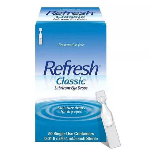 Refresh Classic Lubricant Eye Drops 50 Vials Sterile - NEW IN BOX, exp ...