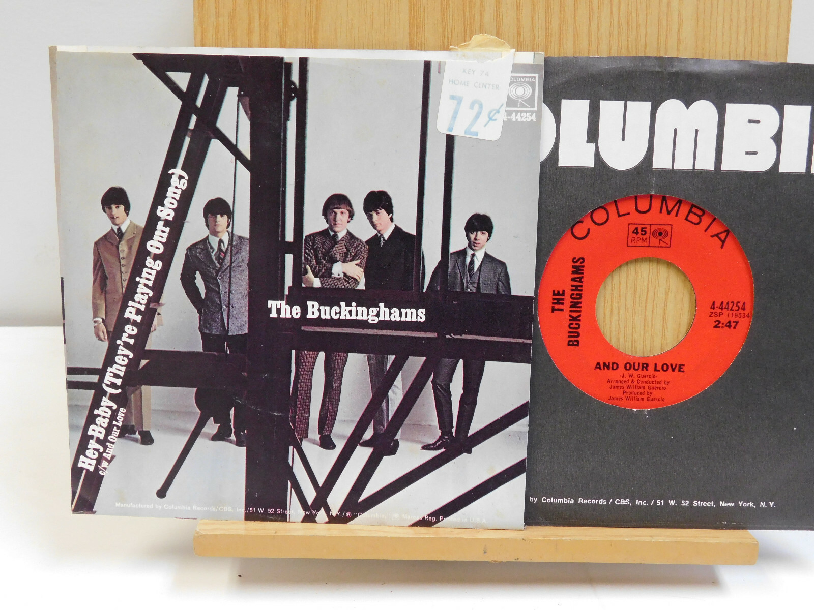 The Buckinghams rock 45 w ps Hey Baby bw And Our Love on Columbia | eBay