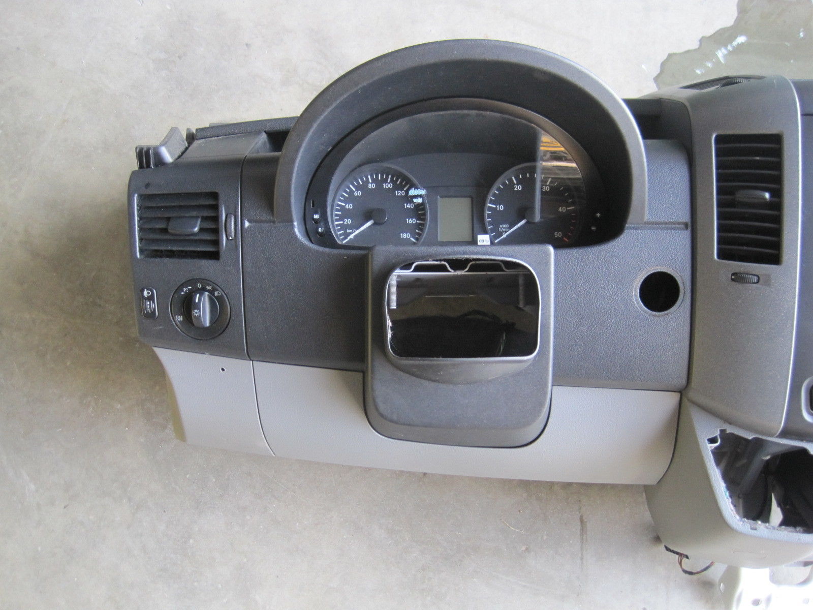 Complete Left hand drive Europe dashboard Mercedes Sprinter W906 2006 ...