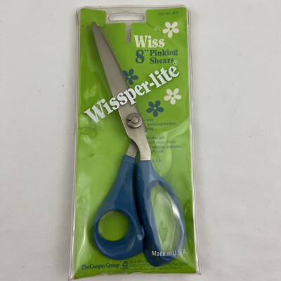 Vintage WISS 8” PINKING SHEARS Scissors WISSPER-LITE 8PS In package ...