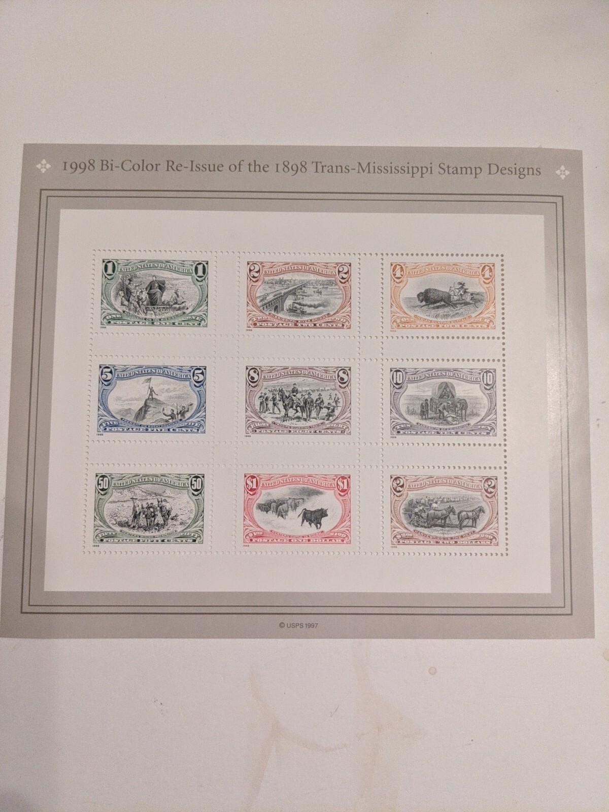 1998 Bi-color Re-issue Of The 1898 Trans-Mississippi Postage stamps | eBay