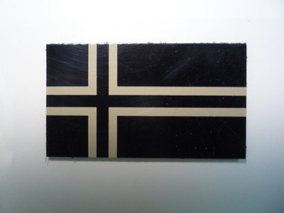 NORWAY IR PATCH TAN + MAGIC BLACK 3.5"X2" REJECT#349 WITH VELCRO® BRAND ...