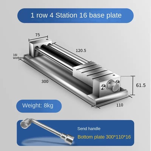 Cnc Multi-station Copper Male Fixture Flat Jaw Machining Center High ...