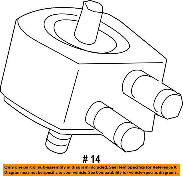 Genuine Ford Oil Cooler ASY F7UZ6A642EA / F7uz-6a642-ea OEM for sale ...