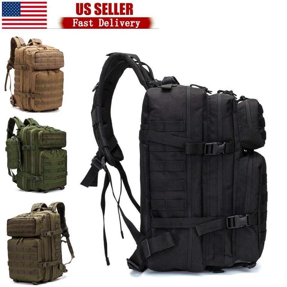 35L Military Tactical Backpack Molle Travel Hiking Bag Outdoor US | eBay