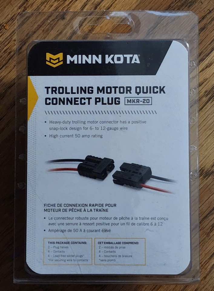 Minn Kota MKR-20 Trolling Motor Quick Connect Plug- 1865107 | eBay