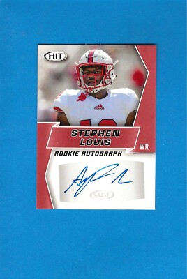 Stephen Louis 2019 Sage Hit Premier Draft High RED AUTO RC #A78 NC ...