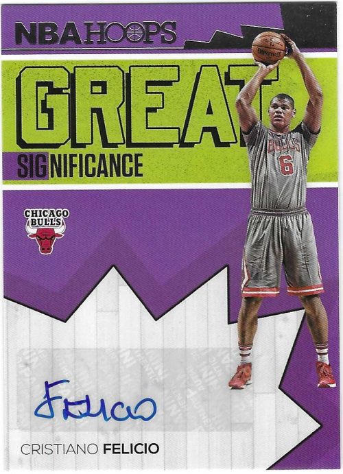 2016-17 Hoops Great SIGnificance #22 CRISTIANO FELICIO AUTOGRAPH AUTO ...
