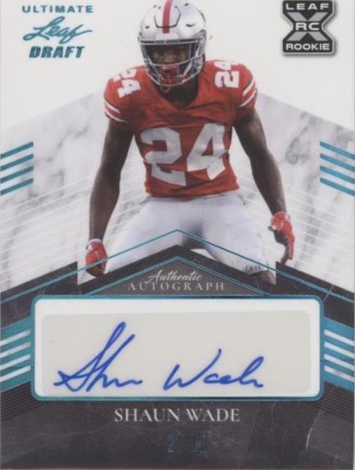 2021 Leaf Ultimate Draft - Shaun Wade #BA-SW1 Platinum Spectrum /30 (AU ...
