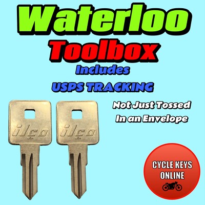 Waterloo Tool box Toolbox Keys Spare Replacement Made key Cut to Code ...