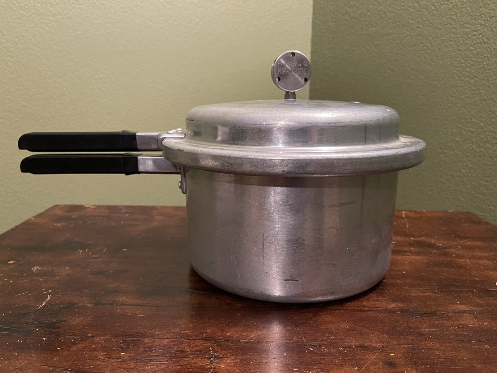 Vintage Mirro Matic Pressure Cooker Aluminum 4 Quart Pot M-0534-II USA ...