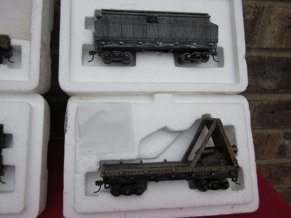 Hawthorne Village Civil War Armored Train 6 CARS, MORTAR, RAIL CANNON ...