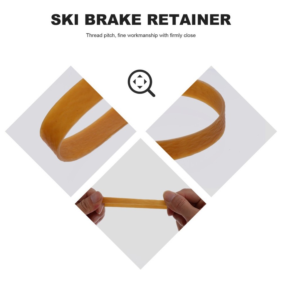 1 Set Thick Ski Brake Rubber Retainers Stretchy Snowboard Retainers ...